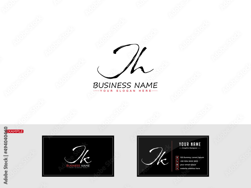 Signature JH Brush logo, Initial Signature Jh hj Logo Vector For modern ...