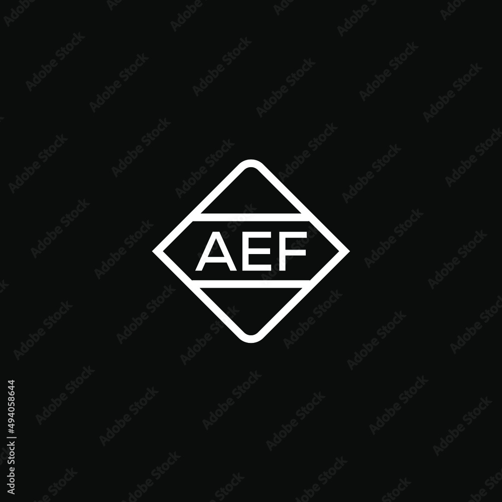 AEF 3 letter design for logo and icon.AEF monogram logo.vector ...