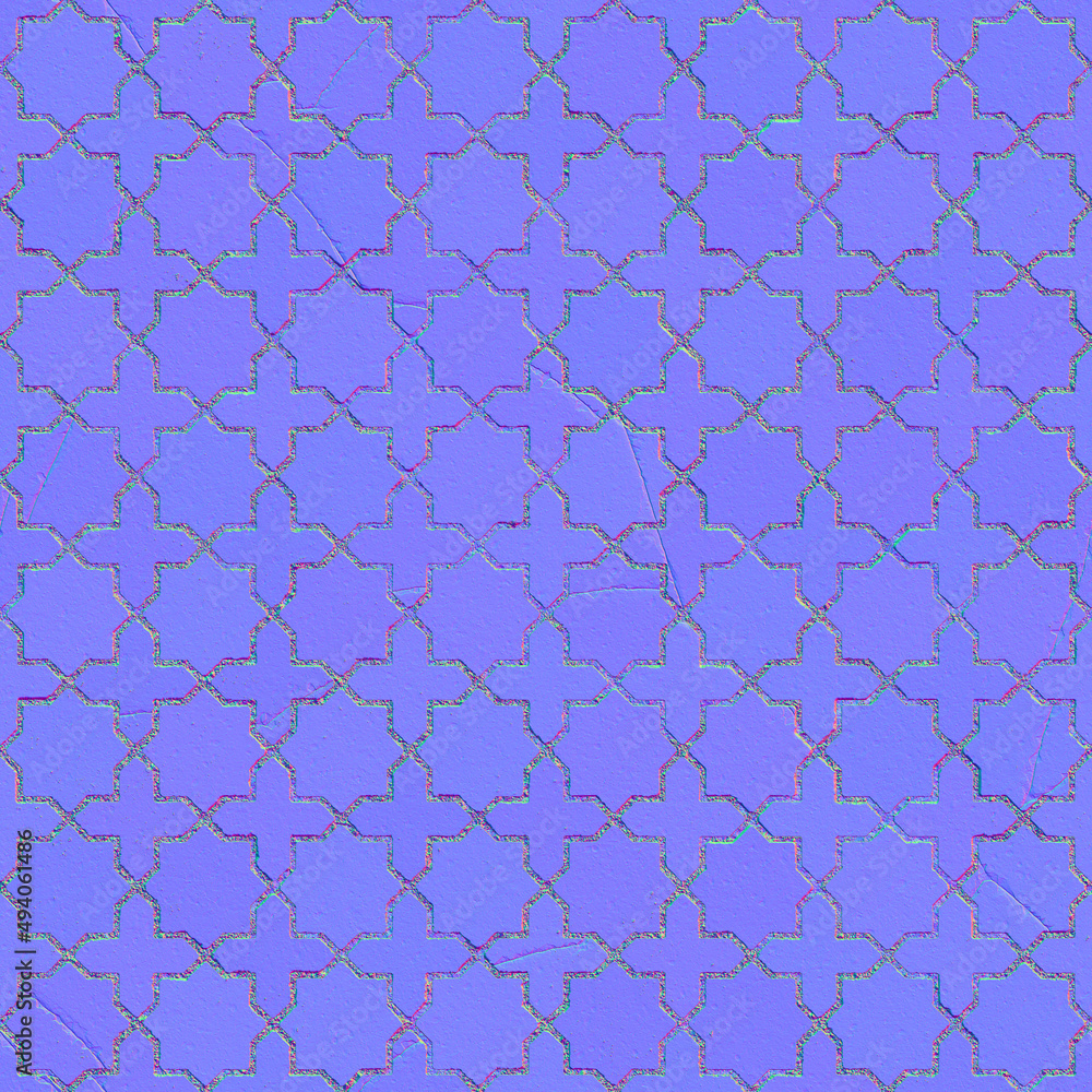 Normal map tiles texture, normal mapping Stock Photo | Adobe Stock