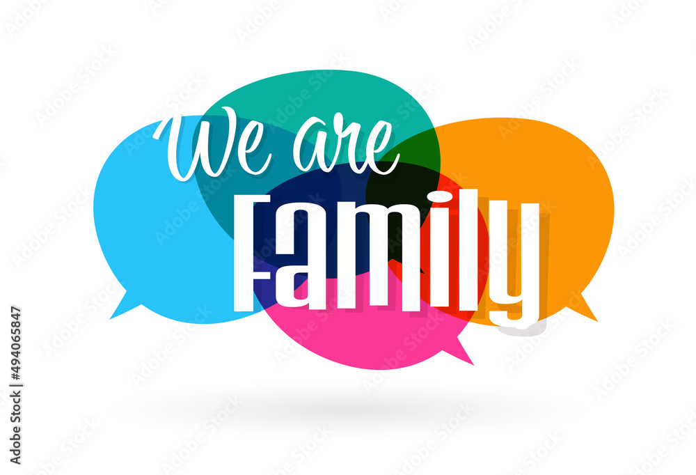 We are family Stock Vector | Adobe Stock
