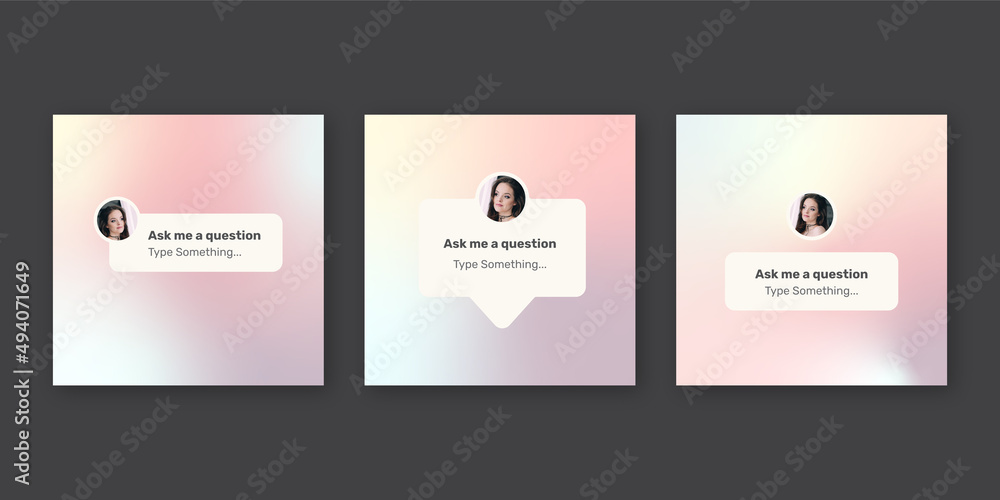 concept question and answer time for social media post instagram ...