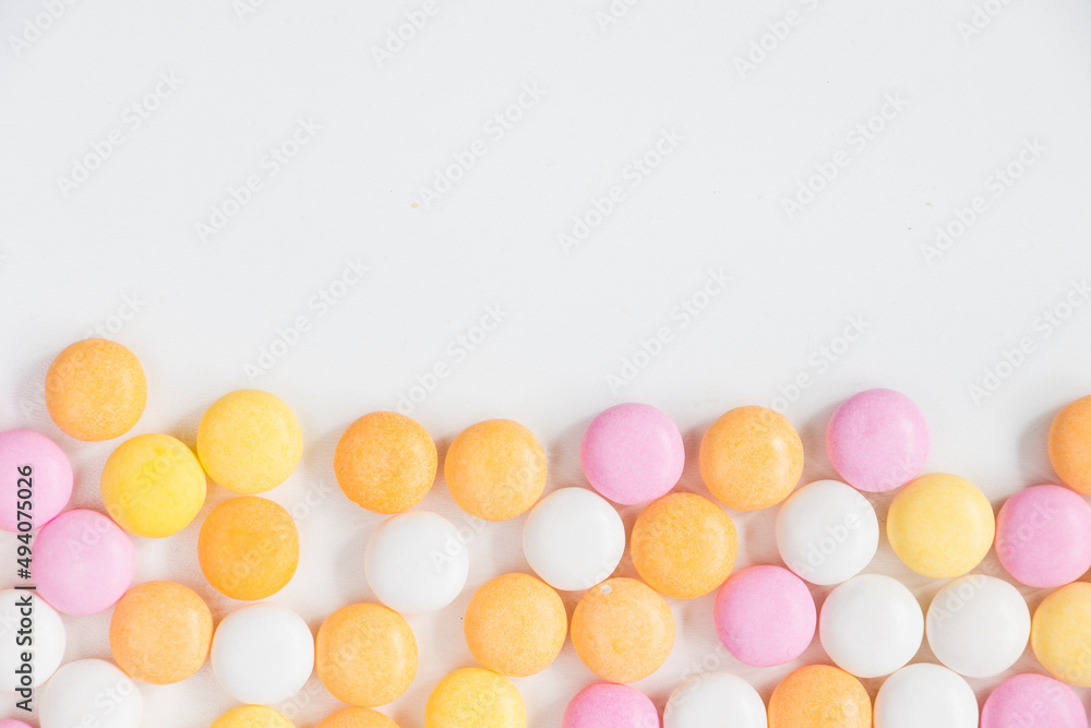Candy on the white background Stock Photo | Adobe Stock