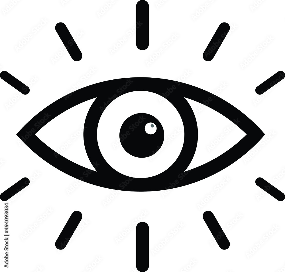 Retina scan eye icons. Simple eyes collection. Eye icon. vision sign ...