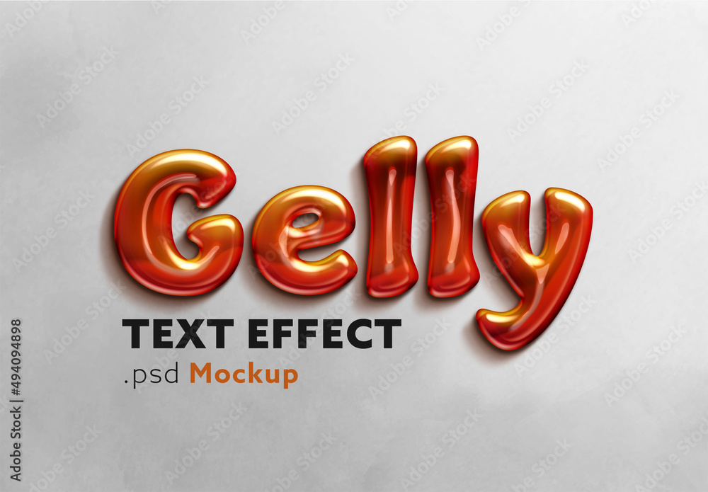 Jelly Text Effect Stock Template | Adobe Stock