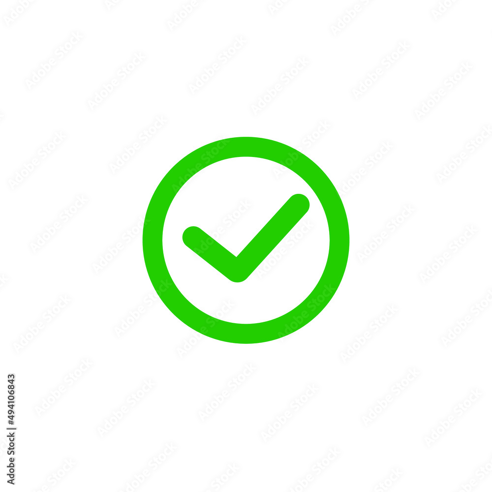 approval sign tick design vector. check mark ok. green check mark valid ...