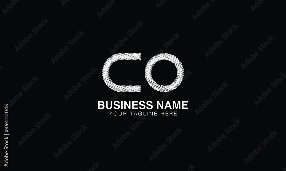 CO, O, co initial logo | initial based abstract modern minimal creative ...