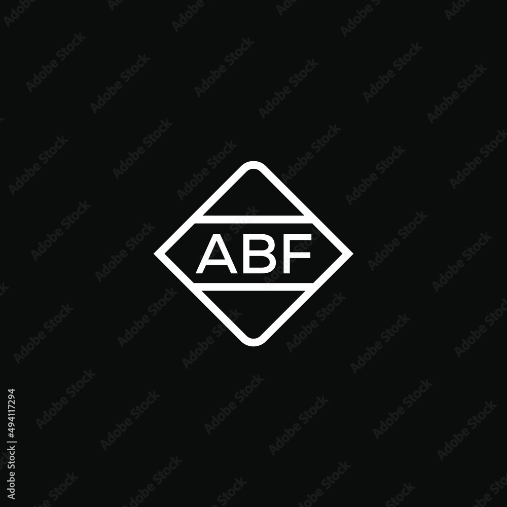 ABF 3 letter design for logo and icon.ABF monogram logo.vector ...