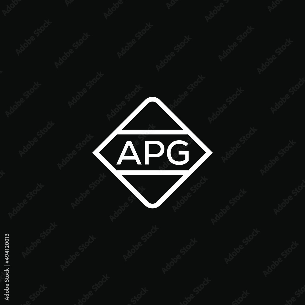 APG 3 letter design for logo and icon.APG monogram logo.vector ...