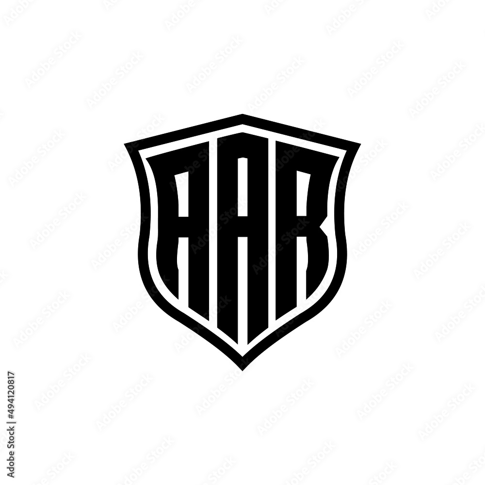 AAR letter logo design with white background in illustrator, cube logo ...