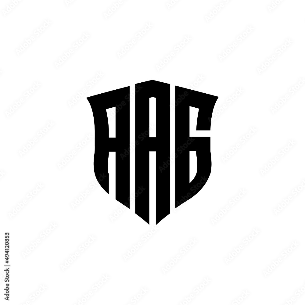 AAG letter logo design with white background in illustrator, cube logo ...