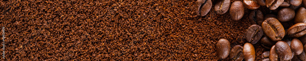 coffee powder abstract background. Coffee grind texture background ...