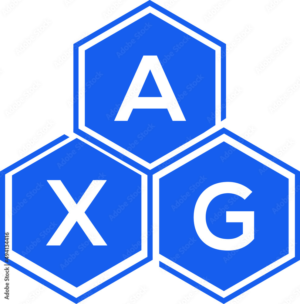 AXG letter logo design on White background. AXG creative initials ...