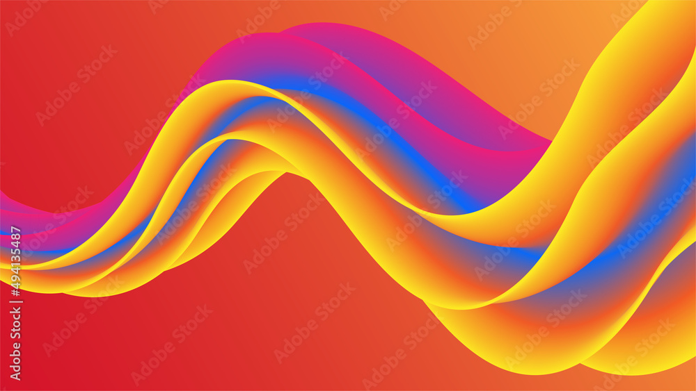 windows wallpaper fluid color abstract background Stock Illustration ...