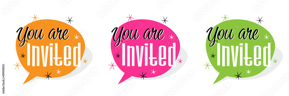 You are invited Stock Vector | Adobe Stock
