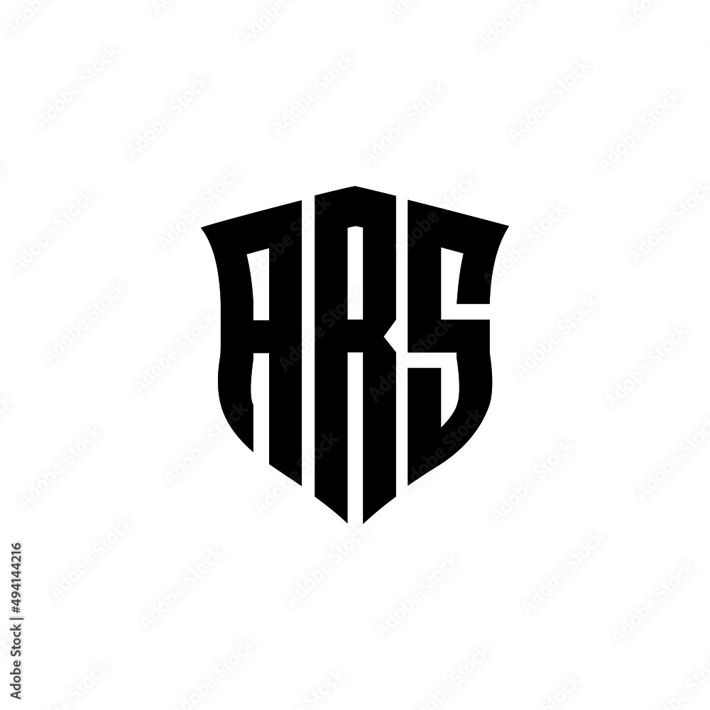ARS letter logo design with white background in illustrator, vector ...