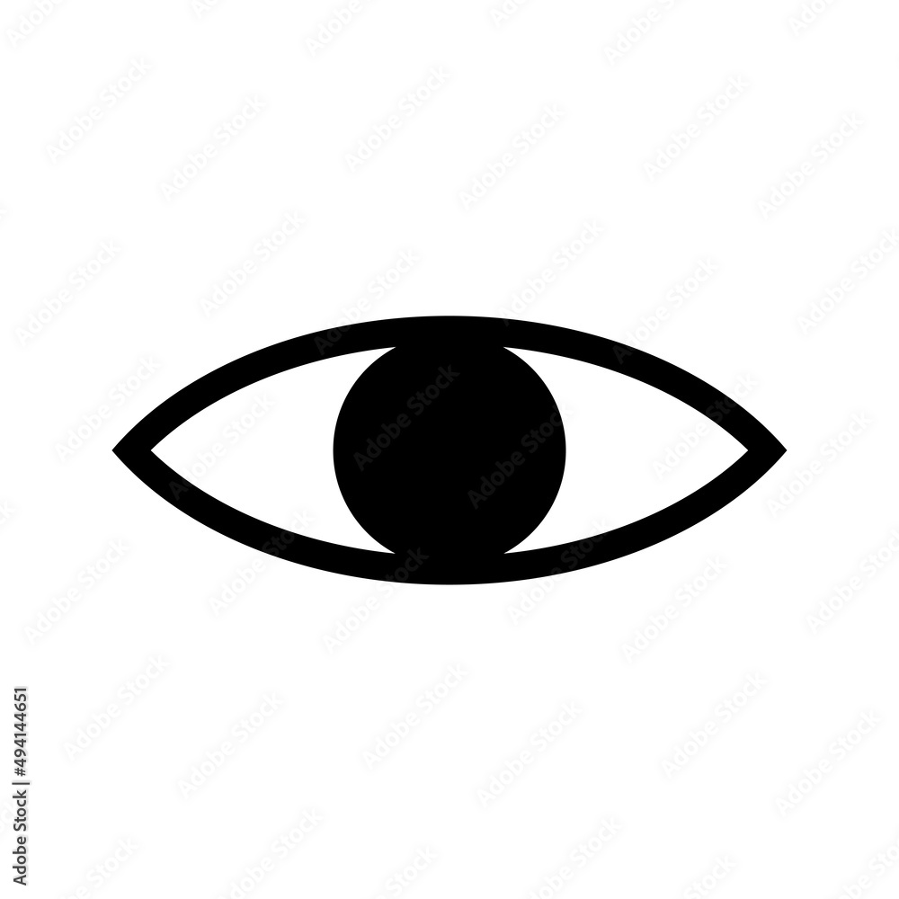 Eye icon for medical illustrations, for ophthalmologist and eye ...