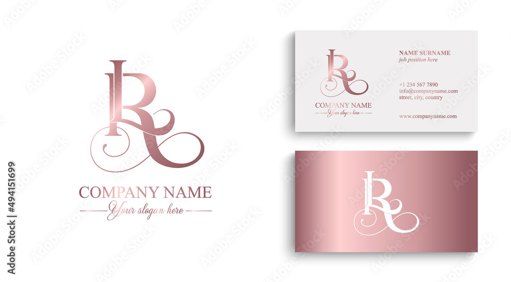 LR, RL logo or monogram. LR, RL Letters of the alphabet Initials ...