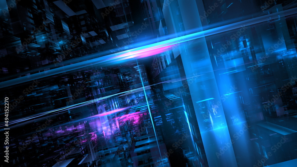 Abstract glowing background digital technology. Hi tech digital ...