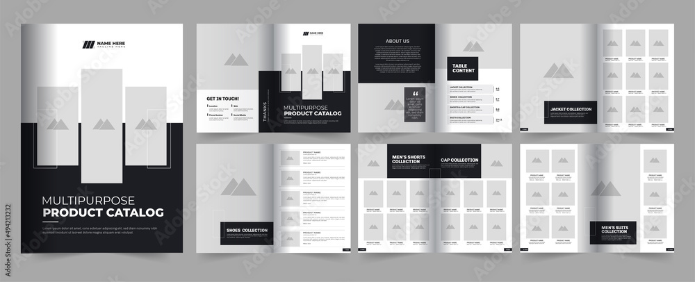 Fototapeta mapa świata dla dzieci Product Catalog or Catalogue Template ...