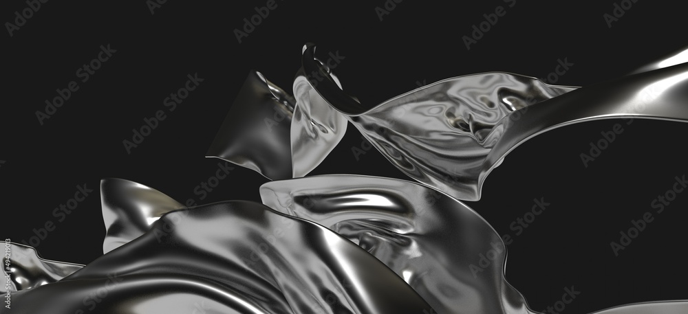 Abstract Dynamic Black Background with Various Shape Design. Usable for ...