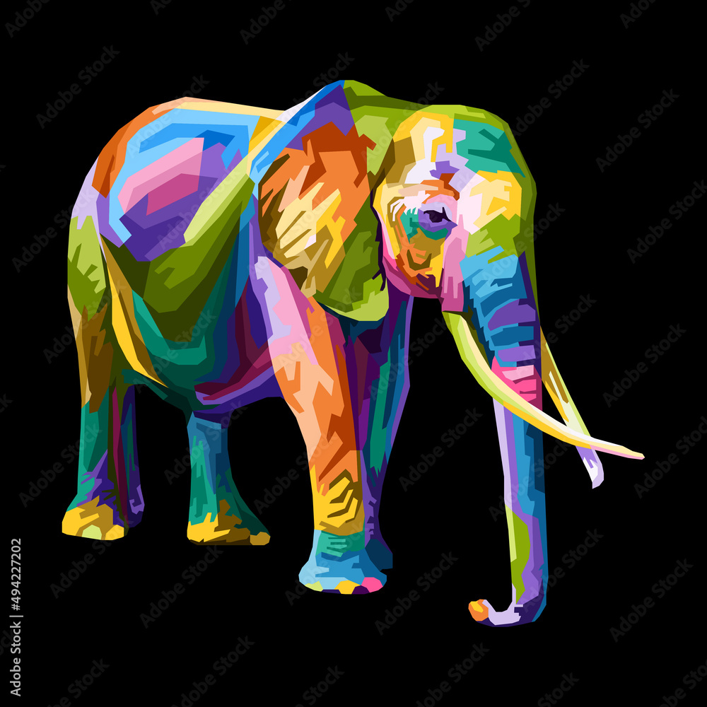 Elephant Pop Art