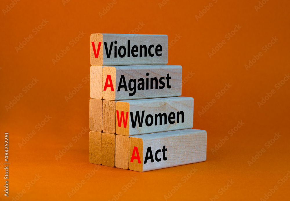VAWA violence against women act symbol. Concept words VAWA violence ...