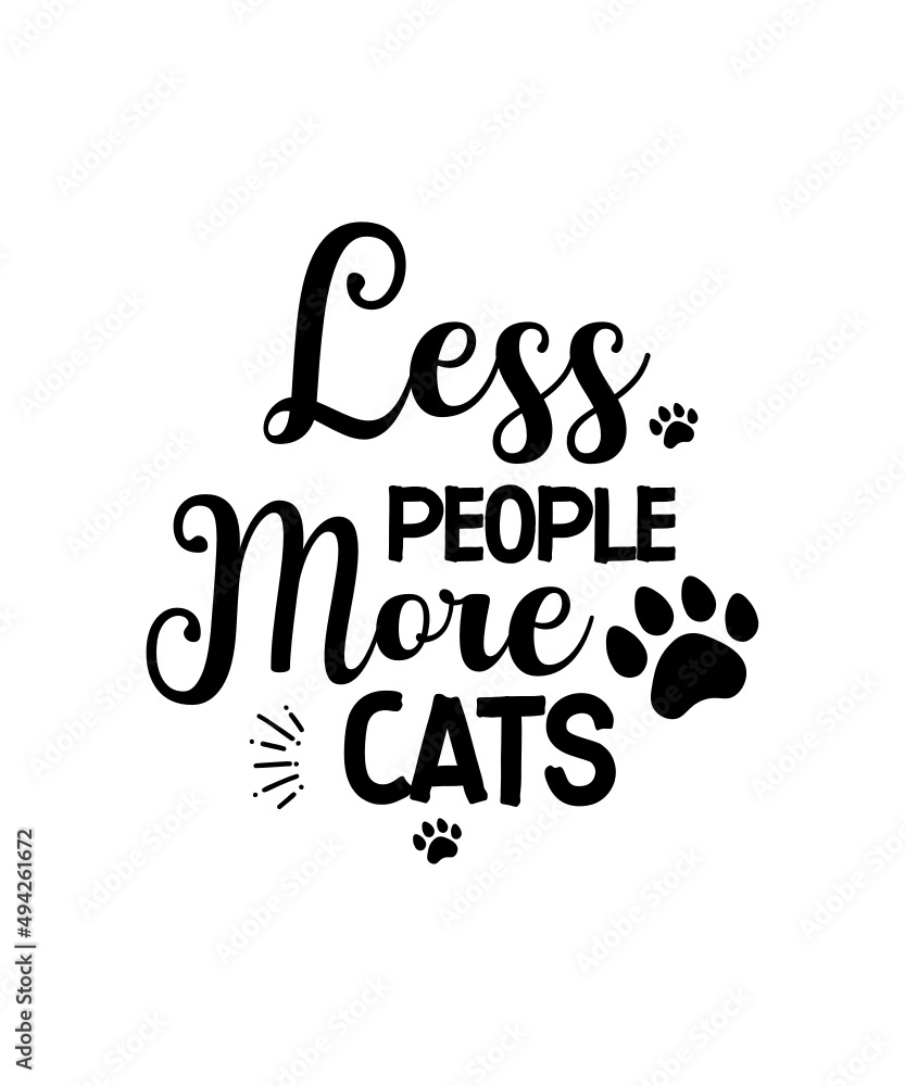 Cat svg bundle, cat clipart, cat silhouette svg, meow svg bundle, cats ...