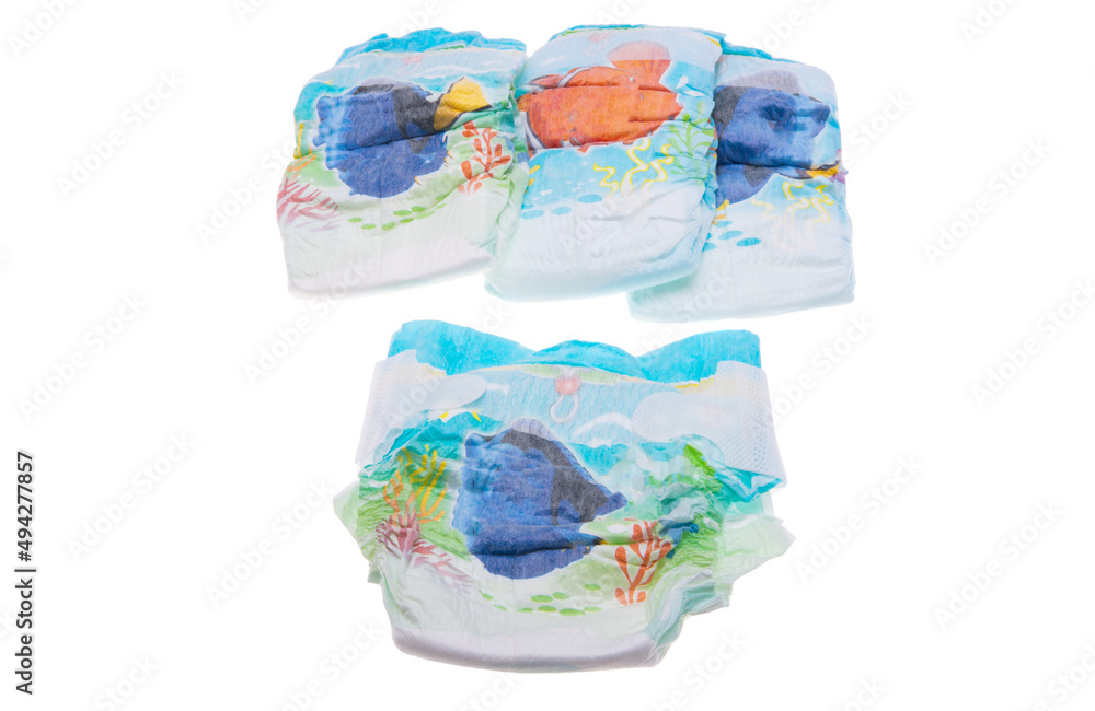 baby diapers isolated Stock Photo | Adobe Stock