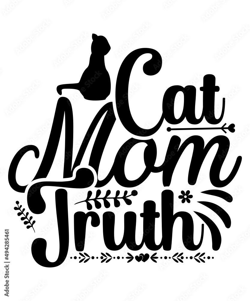 Vetor de Cat svg bundle, cat clipart, cat silhouette svg, meow svg ...