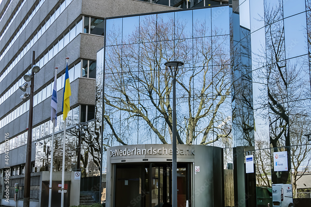 View of Amsterdam De Nederlandsche Bank. De Nederlandsche Bank has ...