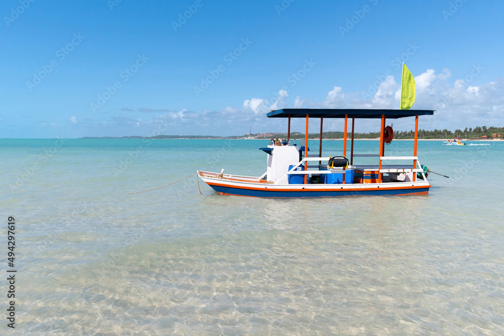 Landscape of a tourist raft on Moses Path, a tourist spot of Barra ...