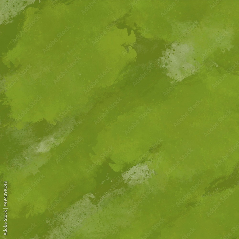 Bright green color grass grunge texture or watercolor background with ...