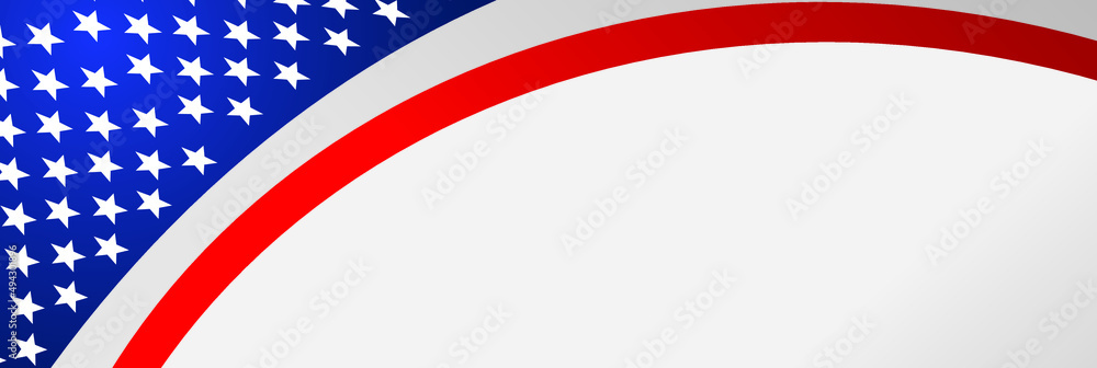 American flag empty background for your banners, copy space for text ...