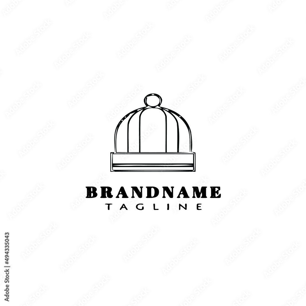 bonnet logo design unique icon black isolated vector illustration Stock ...