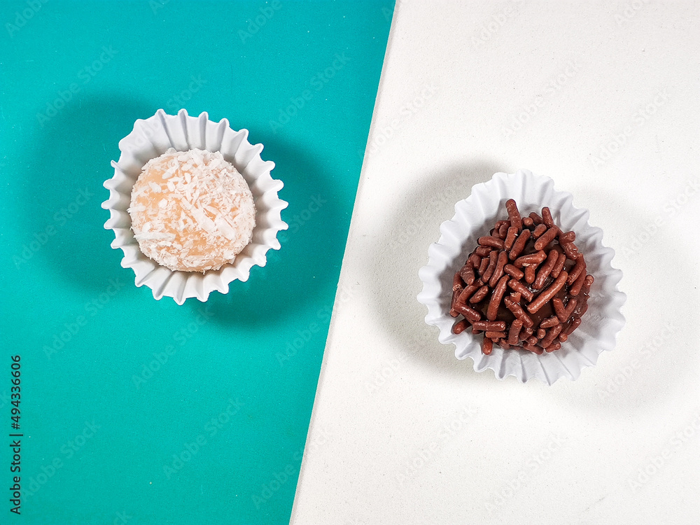 Coconut Candy and Brigadier's sweet (Beijinho and Brigadeiro, in ...
