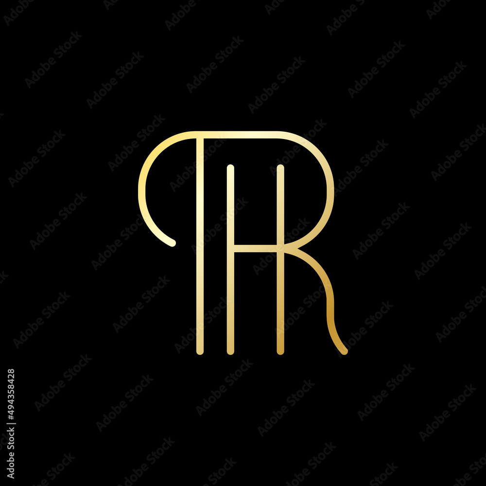 RH logo, RH Monogram logo, HR luxury logo Stock Vector | Adobe Stock