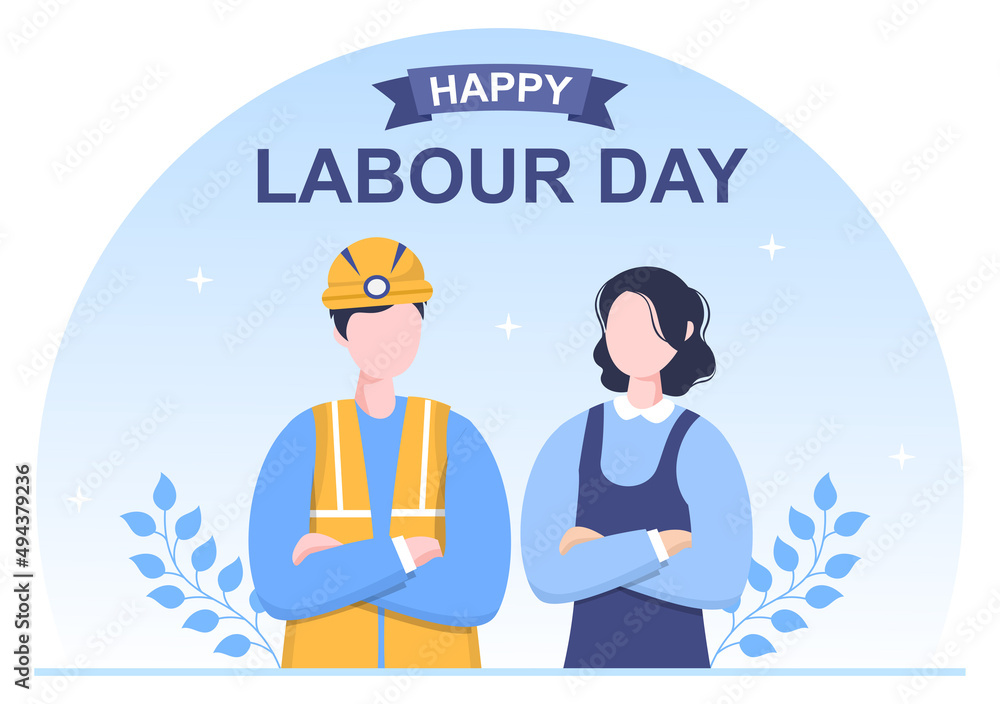 Happy Labor Day from People of Various Professions, Different ...