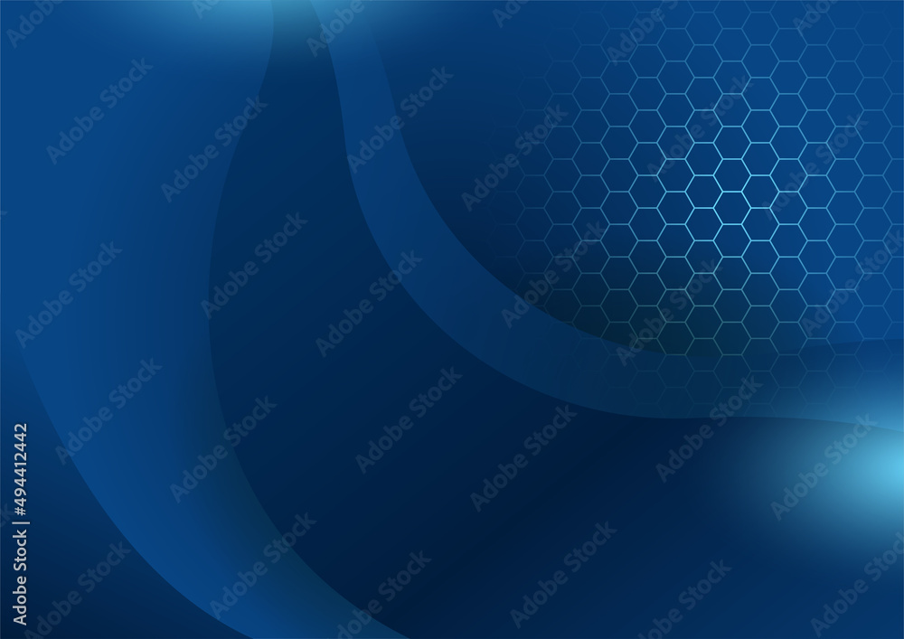 Abstract blue and gold presentation background design Stock Vector ...