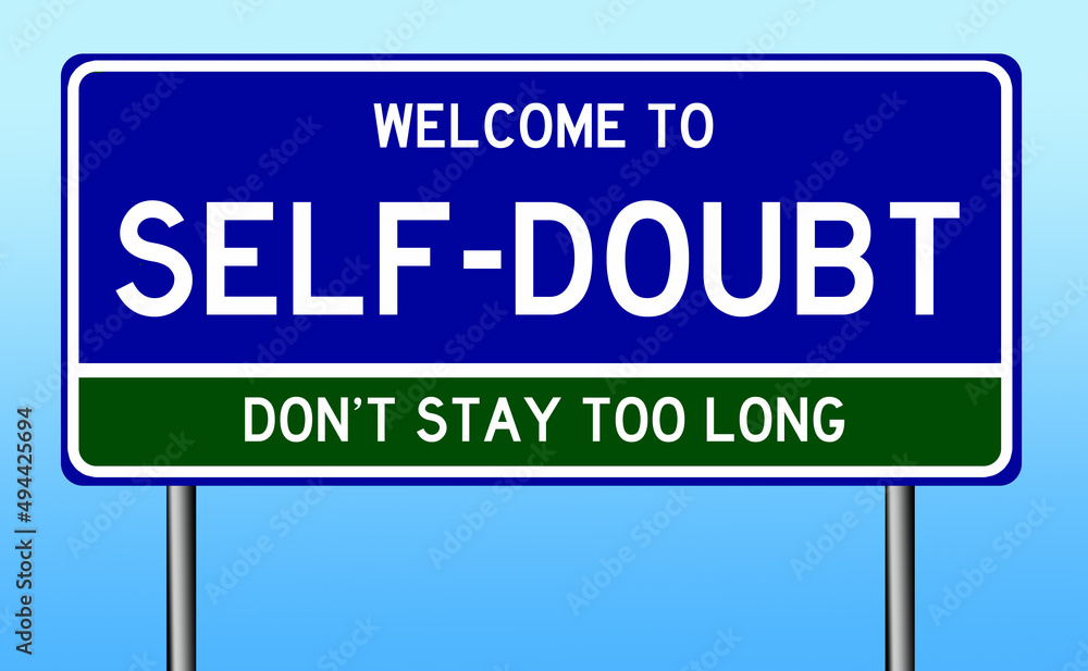 welcome self doubt Stock Illustration | Adobe Stock