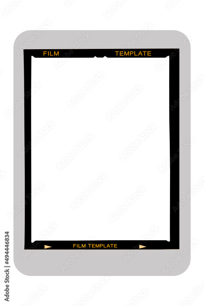 Medium format color film frame.With white space.text space. Stock Photo ...