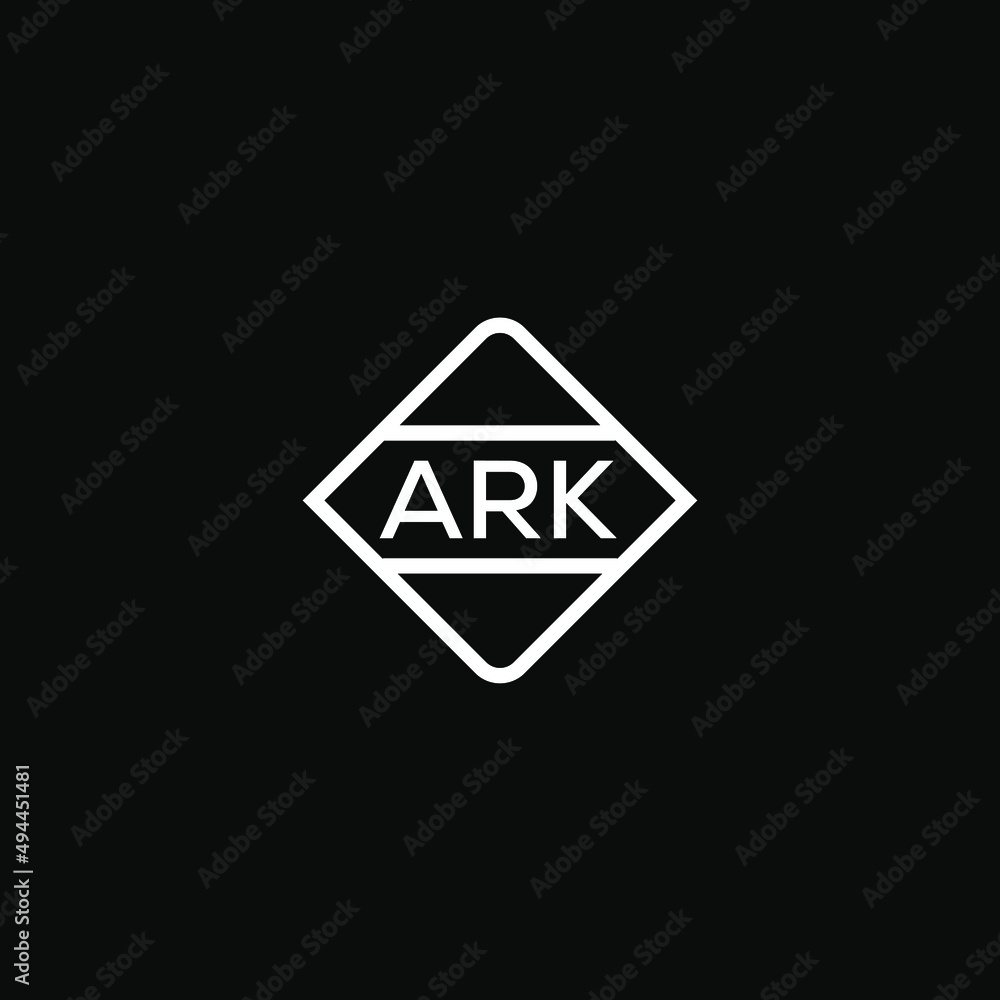 ARK letter design for logo and icon.ARK monogram logo.vector ...
