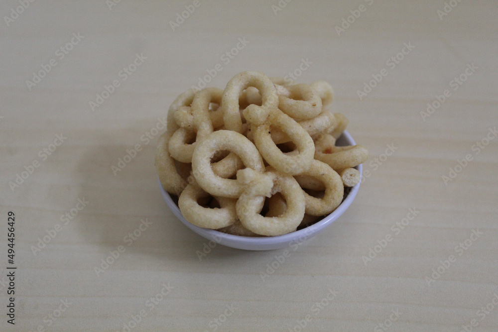Lanting, traditional snack from Indonesia. Made from fried cassava ...