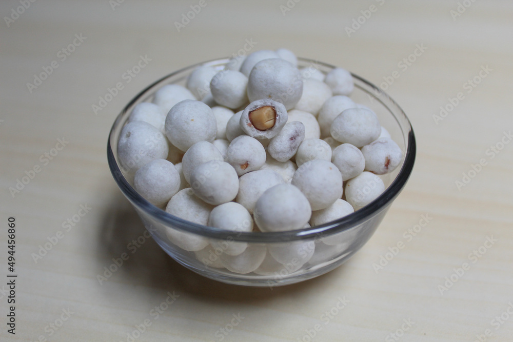 Kacang Atom, snack from Indonesia, made from peanut covered by flour ...