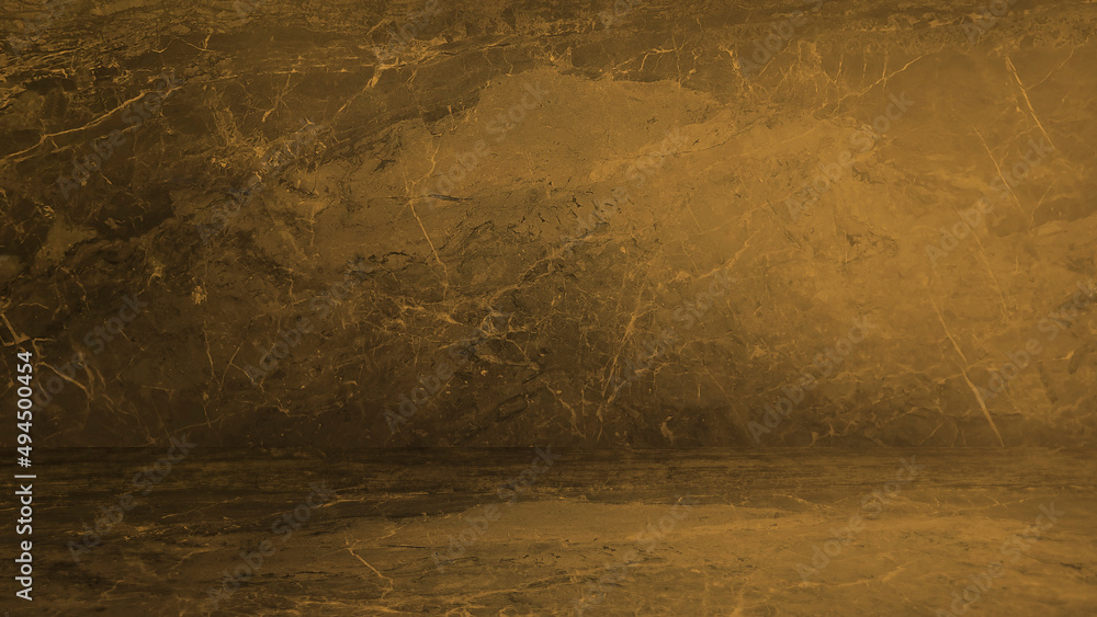 abstract brown marble texture in perspective view. empty room of luxury ...