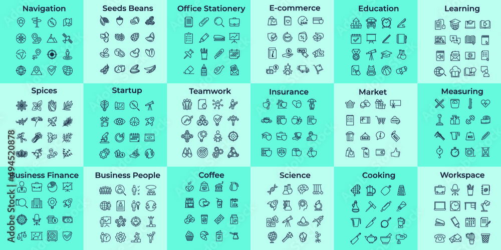 288 icon set symbol template for graphic and web design collection logo ...