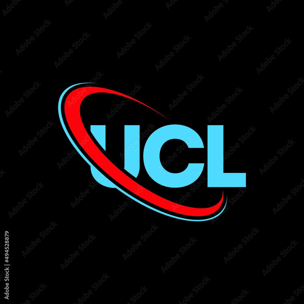 UCL logo. UCL letter. UCL letter logo design. Intitials UCL logo linked ...