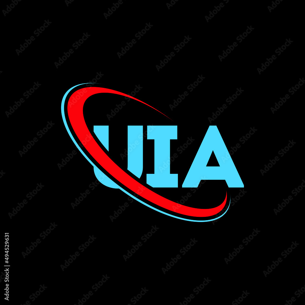 UIA logo. UIA letter. UIA letter logo design. Initials UIA logo linked ...