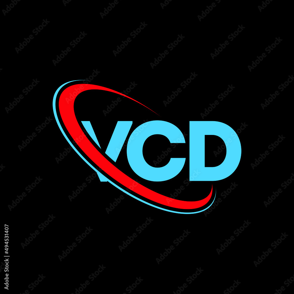 VCD logo. VCD letter. VCD letter logo design. Intitials VCD logo linked ...