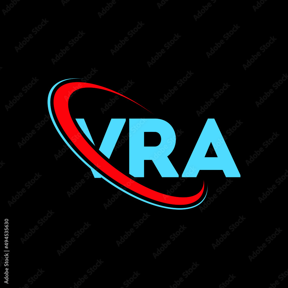 VRA logo. VRA letter. VRA letter logo design. Initials VRA logo linked ...