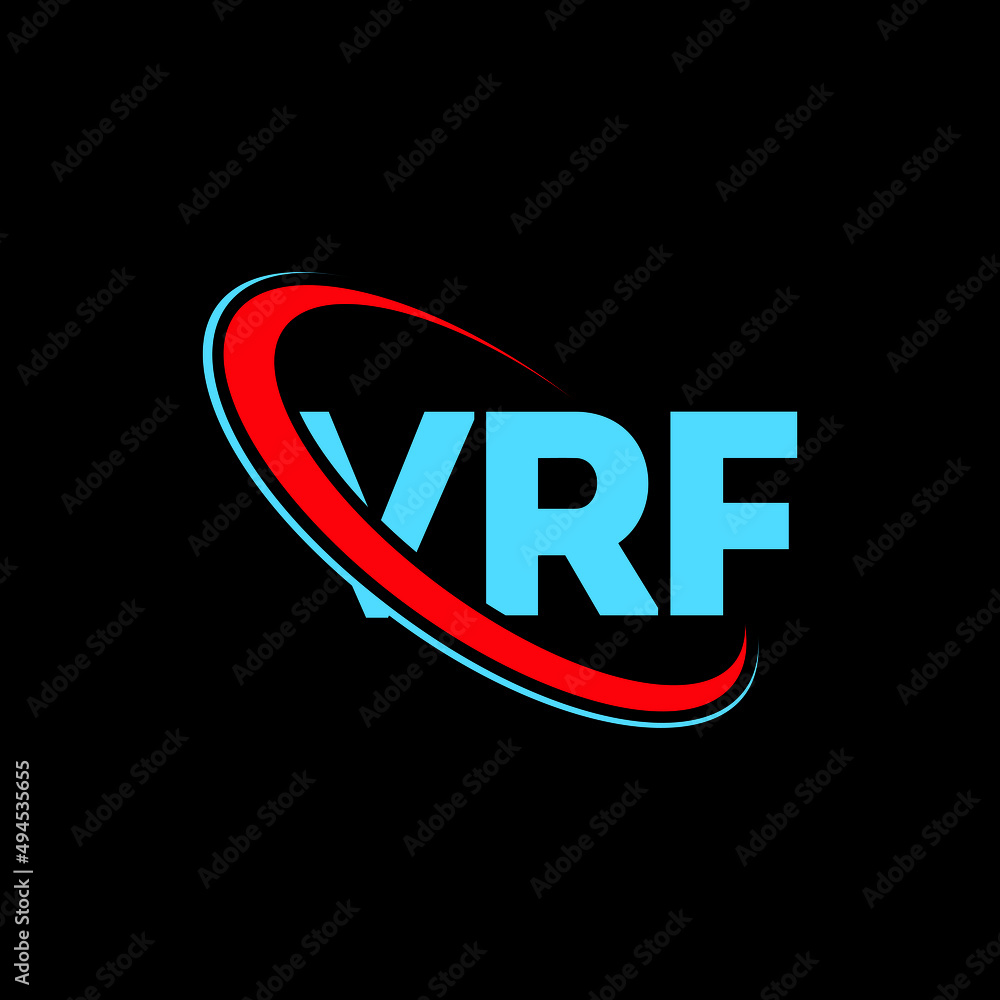 VRF logo. VRF letter. VRF letter logo design. Initials VRF logo linked ...